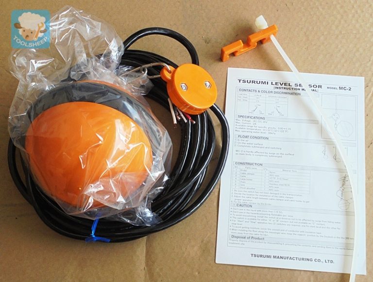 ลูกลอยไฟฟ้า TSURUMI MC-2 สวิทช์ลูกลอยน้ำเสีย 2A (30 V AC)